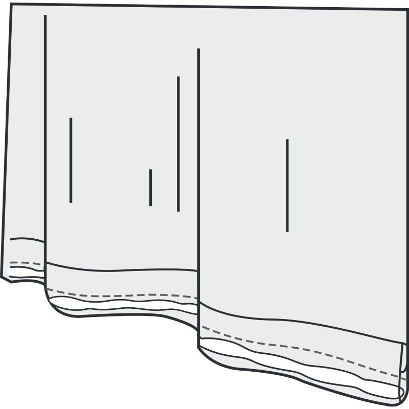 Plomb pour rideau 50 g/m blanc - au mètre | Artapisserie.fr