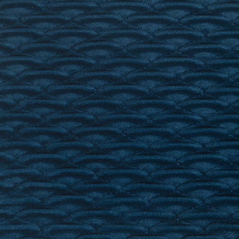Tissu velours texturé Liujo bleu ocean Froca | Artapisserie.fr
