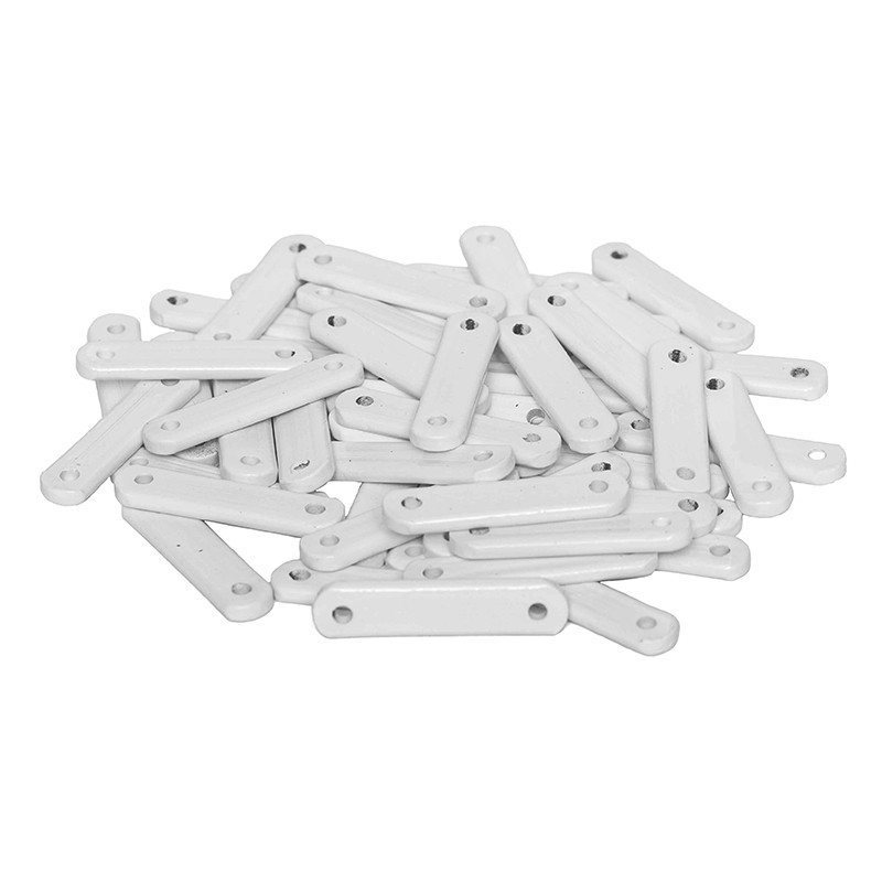 100 barrettes de lestage pour rideaux blanc 13 g | Artapisserie.fr