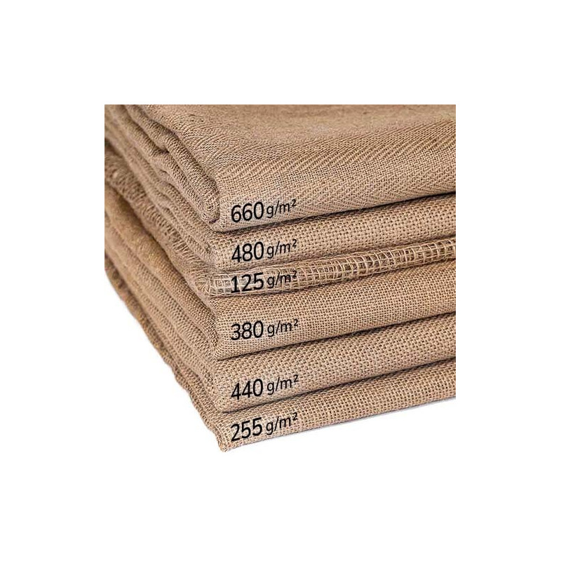 Toile de jute au mètre - 125g/m² - 190 cm | artapisserie.fr