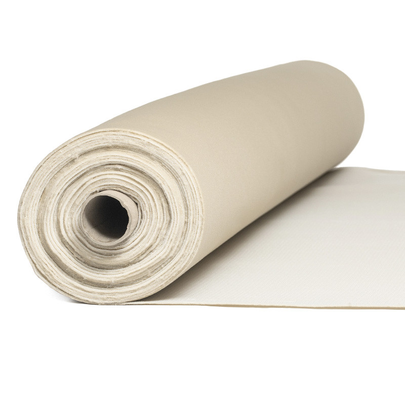 Ciel de toit velours beige, largeur 150 cm - 5m | artapisserie.fr