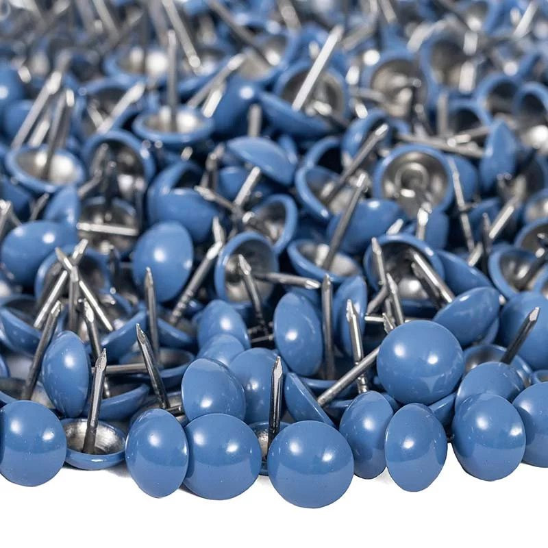 200 clous tapissier prestige bleu distant Ø11 mm | artapisserie.fr