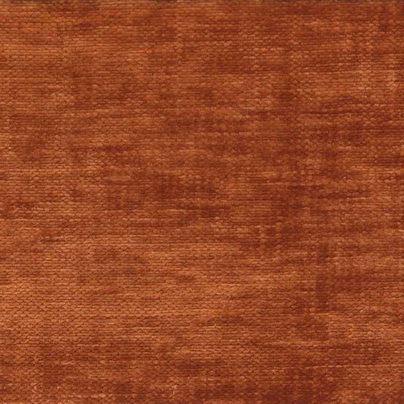 Tissu chenille Demoiselle orange brulé Casamance | artapisserie.fr