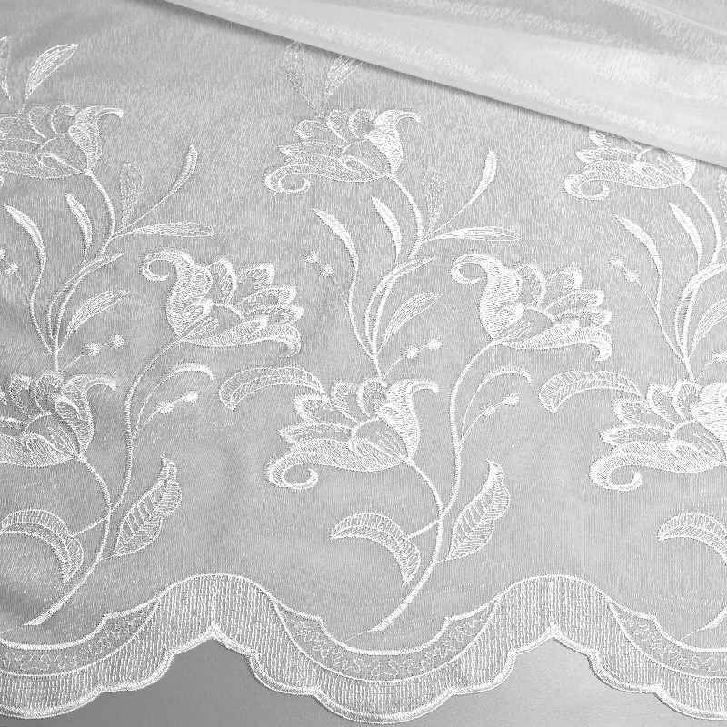 Voilage brodé Hébé blanc Didier Dassonville 290 cm | Artapisserie.fr