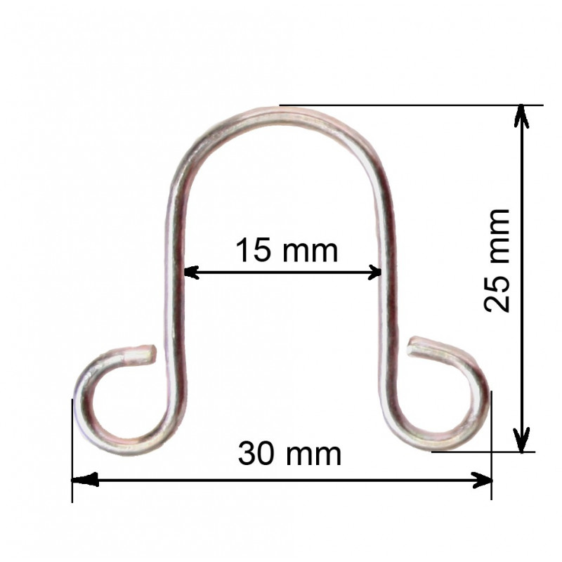 Crochet Lyre Noir - Par 100