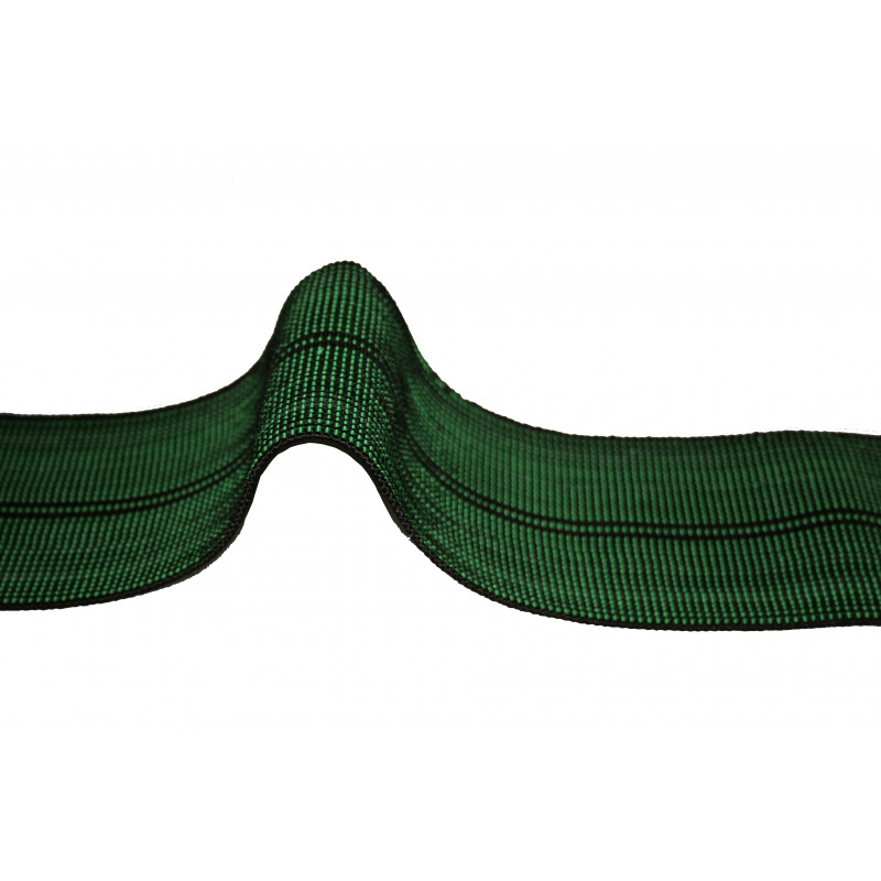Sangle élastique GW2 verte 70 mm - le mètre | artapisserie.fr