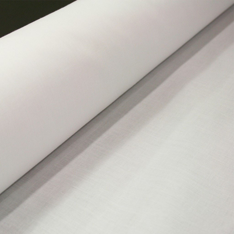 Satinette doublure rideau polycoton blanc 150 cm | Artapisserie.fr