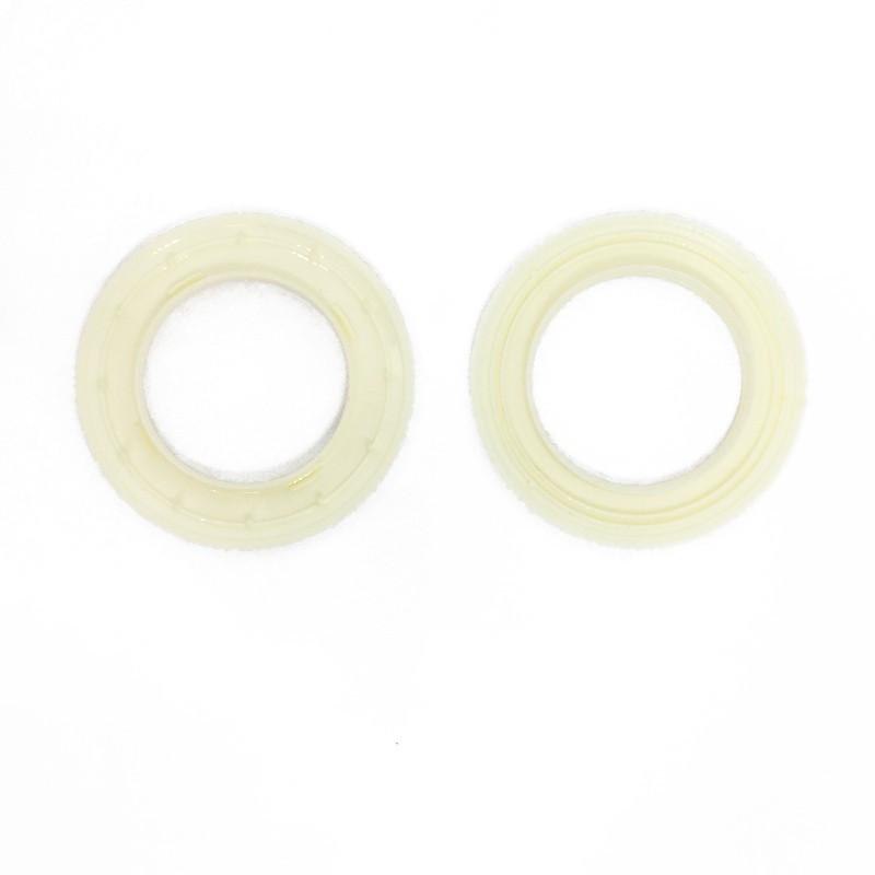 Oeillet rideaux à clipser Ivoire Glossy Ø44 mm | Artapisserie.fr