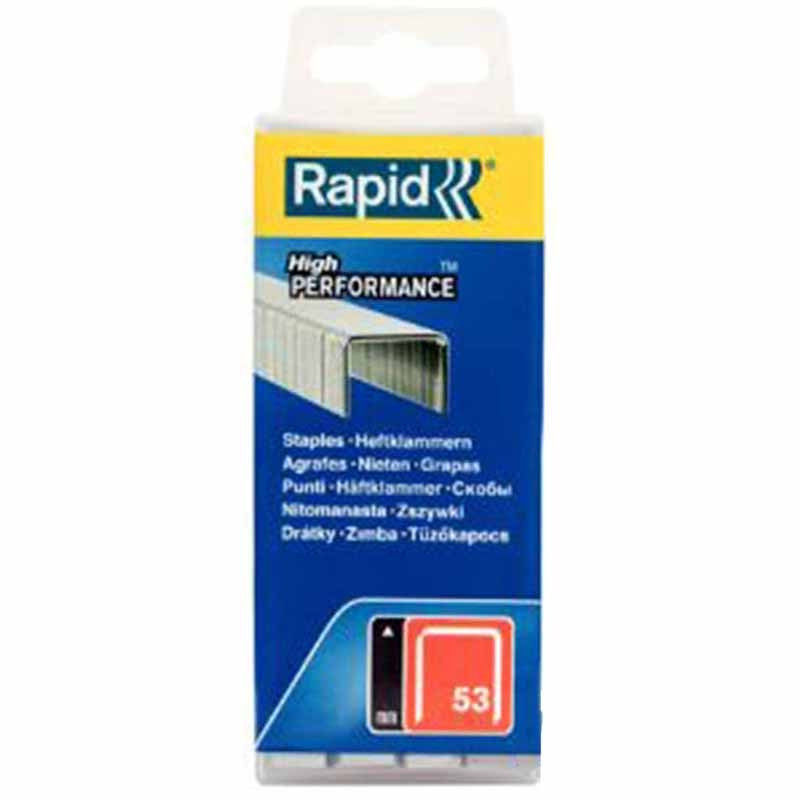 Agrafes Rapid n°53/16 mm Galvanisées - 2400 pièces Agrafes Rapid n°53/16 mm Galvanisées - 2400 pièces