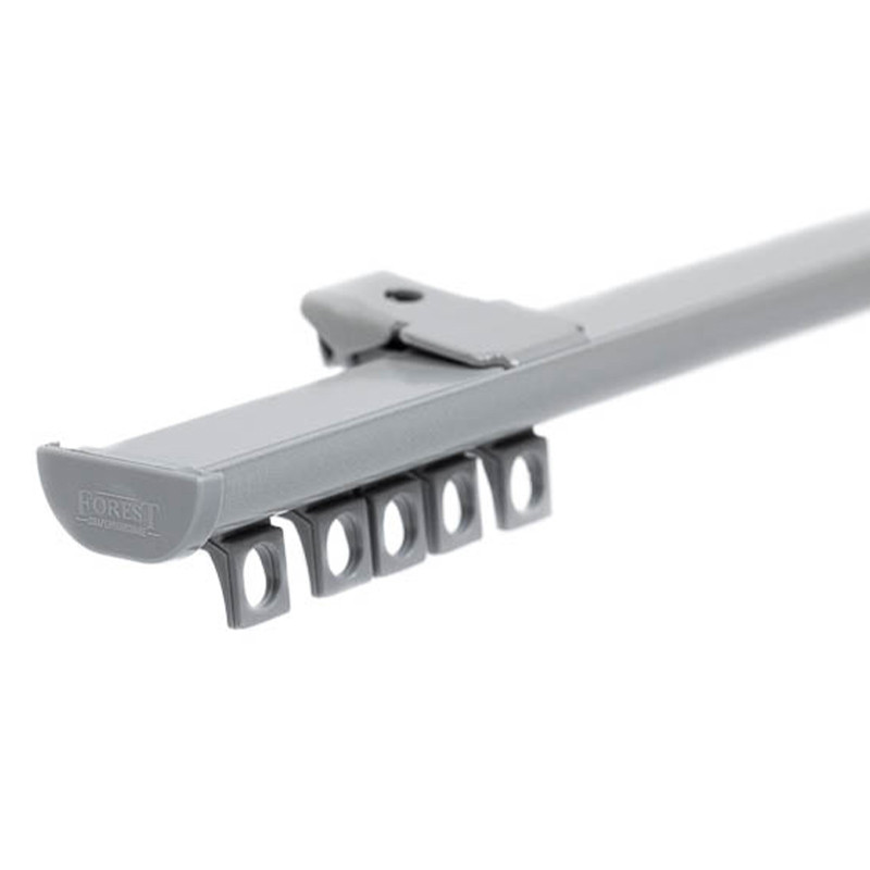 Rail rideau DS gris sur mesure avec accessoires - Forest - 30 cm à 190 ...