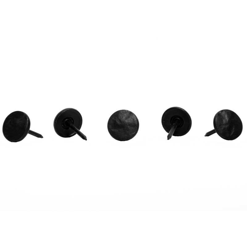 100 Clous tapissier Noir Mat style fer 12mm