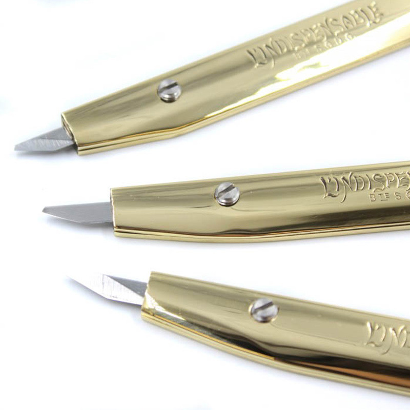 Fourreau laiton pour couteau cuir "L'indispensable" Vergez Blanchard ...