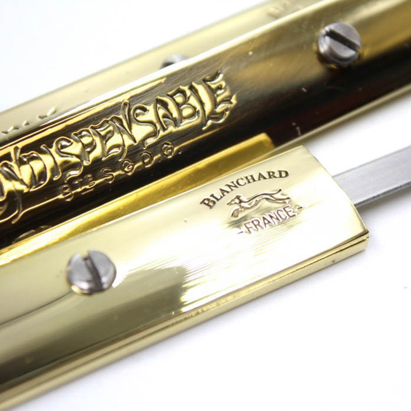 Fourreau laiton pour couteau cuir "L'indispensable" Vergez Blanchard ...