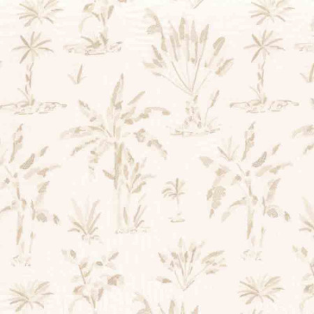 Tissu brodé Ripa sable Casamance 294 cm | Artapisserie.fr