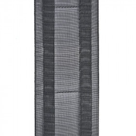 Ruflette vague double poche 77 mm noir - rouleau de 50 mètres | Ar...