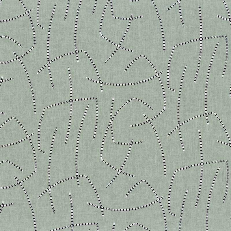 Tissu rideaux Napo jade Camengo | Artapisserie.fr