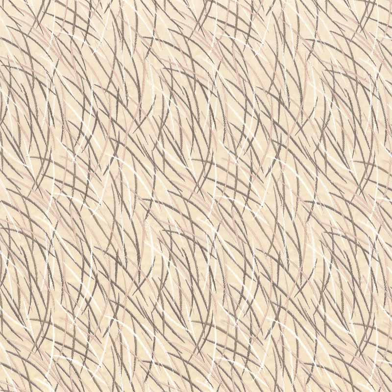 Tissu brodé Euphorbe crème Casamance | Artapisserie.fr