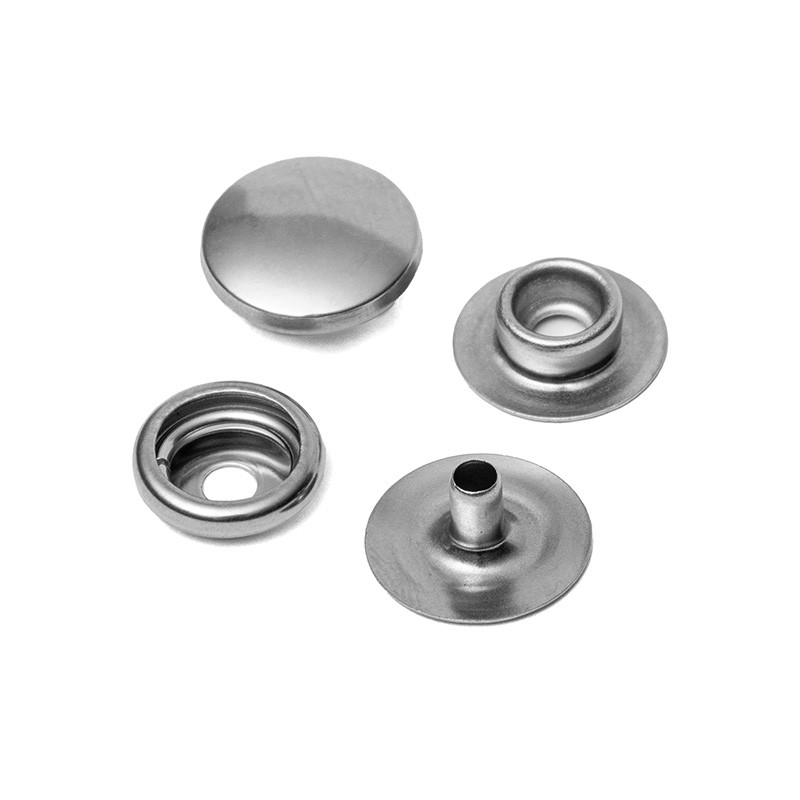 Boutons à pression 12,7 mm en Acier Inoxydable x 1000
