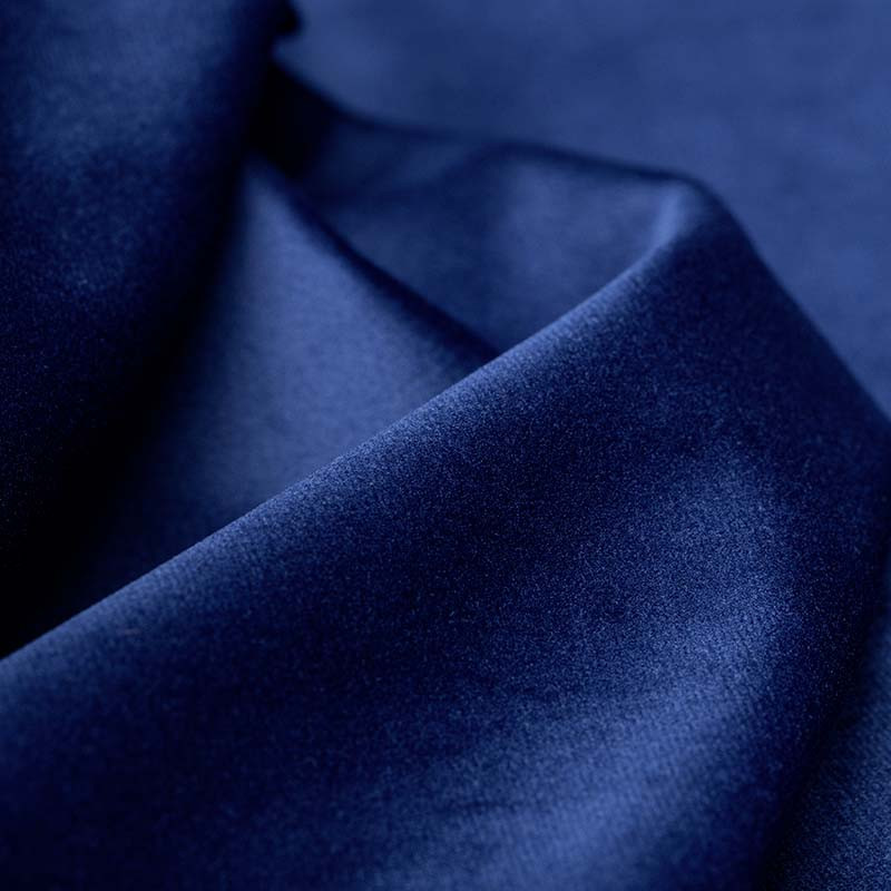Tissu velours Rhéa bleu marine Didier Dassonville | artapisserie.fr