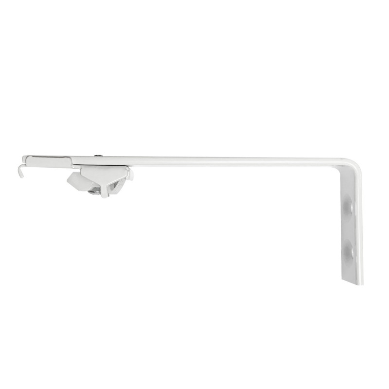 Support mural 12,5 cm rail DS - CS - KS - Blanc | artapisserie.fr