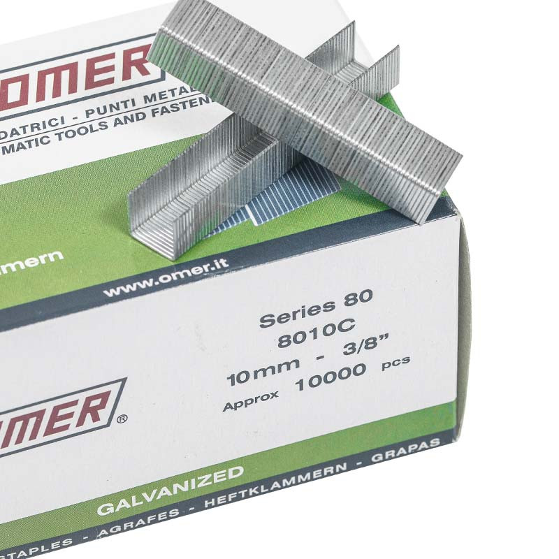 Boite de 10000 agrafes type 80 OMER 10 mm | artapisserie.fr