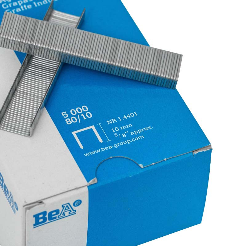 Agrafes type 80 INOX BEA 10mm - Par 5000